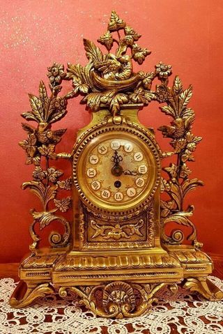 antico orologio parigina bronzo a corda funziona