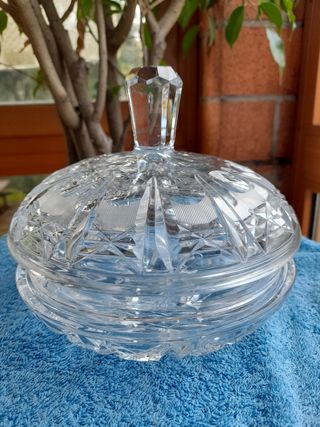 centro tavola porta bon bon vintage in cristallo