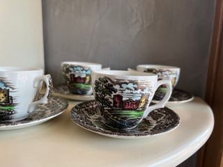 Servizio caffè porcellana inglese british anchor
