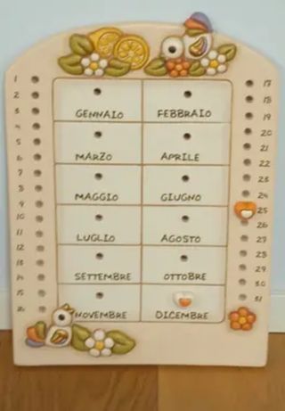 calendario perpetuo thun