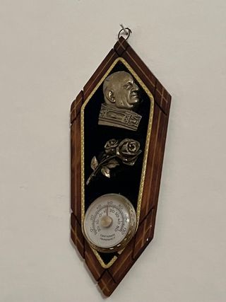 Termometro vintage rame papa chiesa 