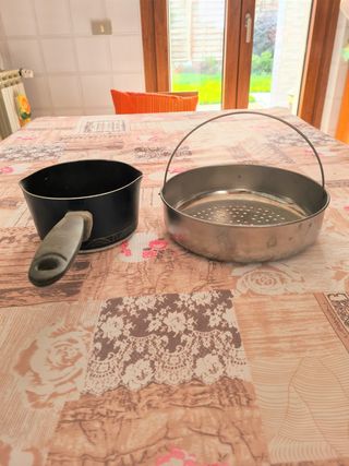 Cestello per cottura a vapore 20 cm e pentolino 16