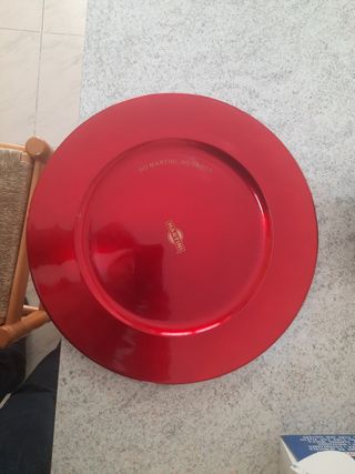 sottopiatto Martini rosso