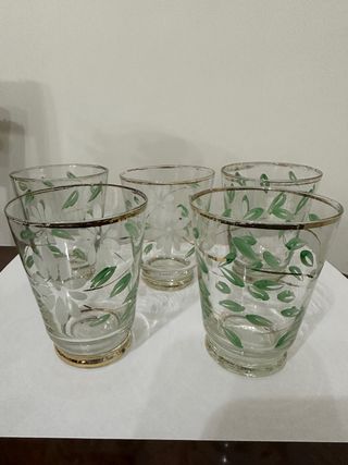 5 bicchieri Art Déco