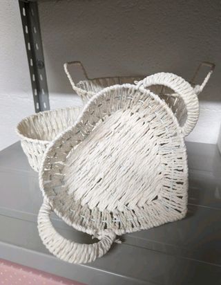 set 3 cestini in vimini 