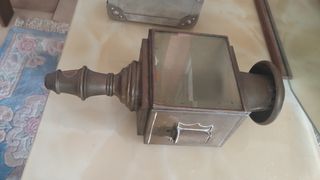 lampada da carro originale in ottone.