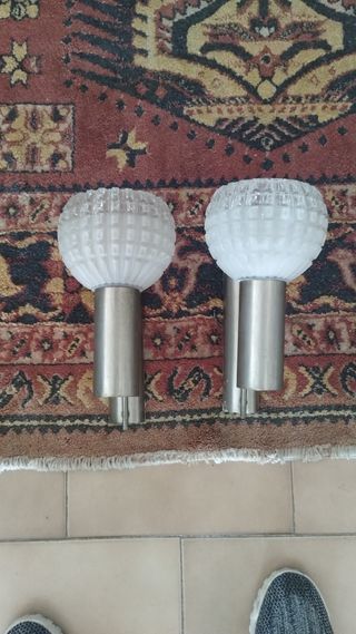 coppia di applique, molto space age