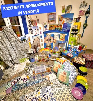 Lotto arredamento completato stile Vietri