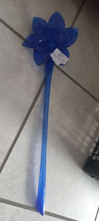 bellissimo fiore grande in vetro di murano e