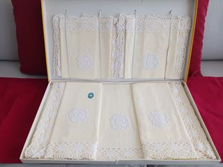 lenzuolo matrimoniale+ 2 federe vintage 