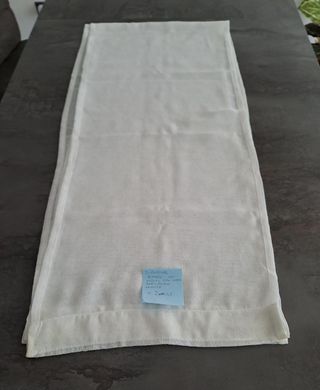 2 teli per finestre in misto lino bianco 