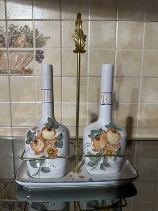 Olio e aceto in ceramica