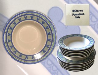 Disney Set piatti porcellana tavola 12 pezzi