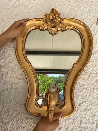 Specchio grande dorato 