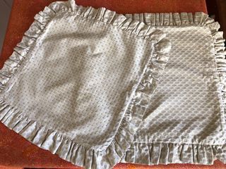 Due fodere cuscini 40x40 panna con goccia