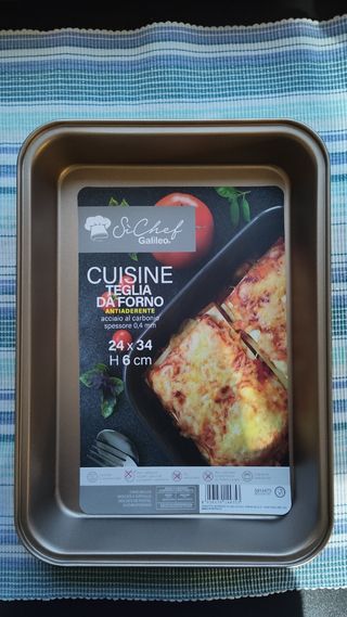 Teglia da forno antiaderente 24*34 H6 marca SiChef