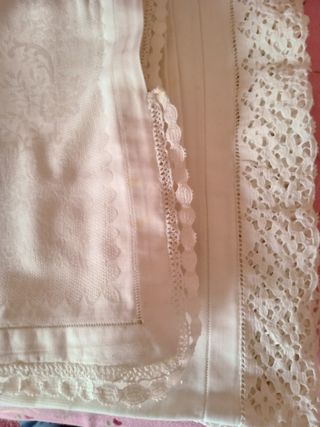 tovaglia in cotone damascato bianco  