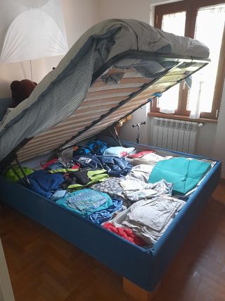 letto matrimoniale con contenitore 
