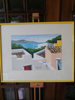 serigrafia di Renzo Meschis  Castellammare del Gol