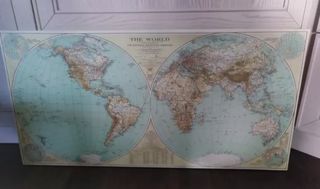 Quadro del mondo in tela NUOVO