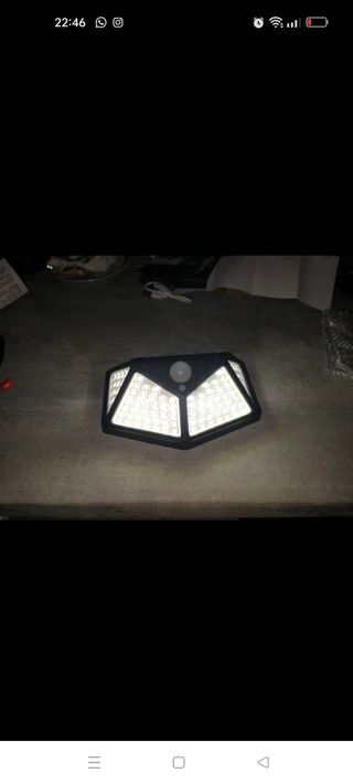 luca da esterno con pannello solare 