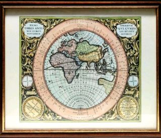 Quadro con mappa astronomica
