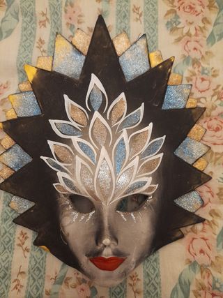 maschere di ceramica coppia  misure 25x20