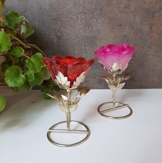 Set di 2 portacandele 🌺 Home decor 