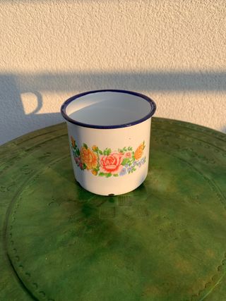 Tazza latta vintage 