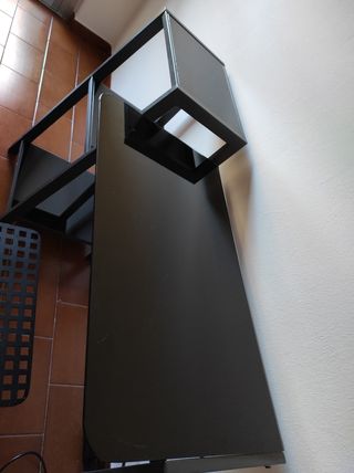 scrivania vetro temperato nero 