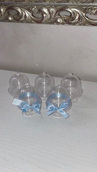 Lotto 5 mini alzatina portaconfetti  