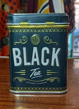 scatola in alluminio porta tè