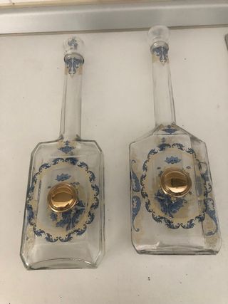 Coppia bottiglie di gioielleria 