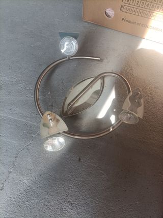 lampadario con tre faretti 