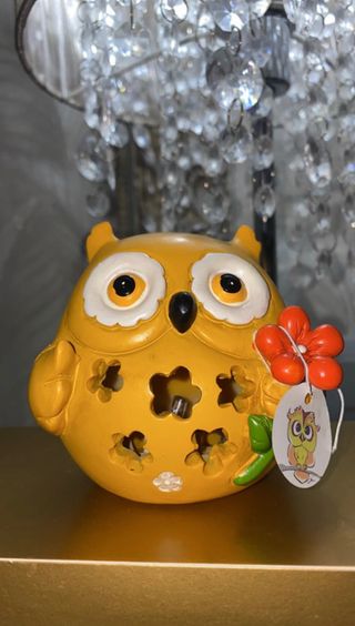 Lampada da tavolo gufo portafortuna gufetto