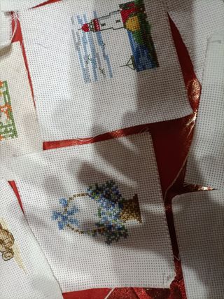 quadretti fatti a mano punto croce