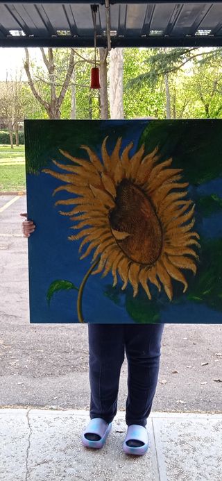 tela girasole 90x 90 
