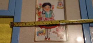 quattro quadretti vintage con disegno rialzato 