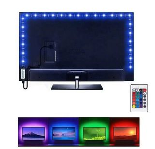 STRISCIA LED A USB ADESIVA LUCE RGB 2 METRI