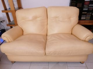 divano 2 posti + 2 posti in pelle Frau
