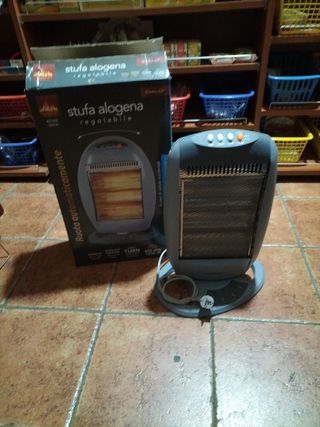 Stufa alogena regolabile, ruota automaticamente.