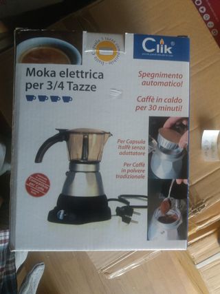 caffettiera elettrica 3/4 tazze moka