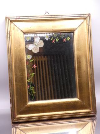 Specchio con cornice in legno