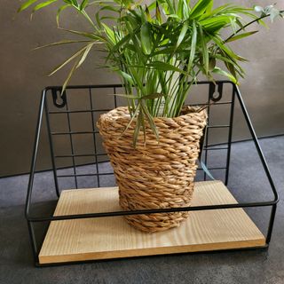 Mensola metallo e legno