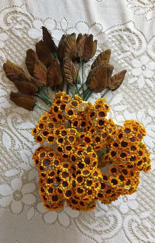 Fiori girasoli foglie finti bomboniere decorazioni