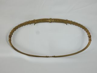 Cornice ovale in ottone lavorato anni 40