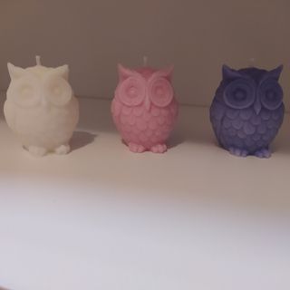 Gufo in cera di soia