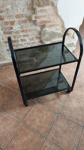 tavolino in cristallo pieghevole