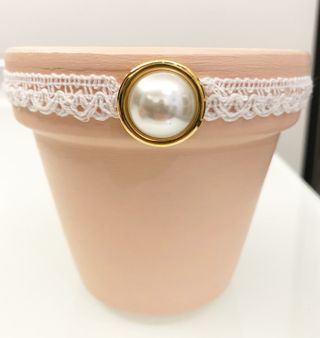 vaso terracotta dipinto a mano