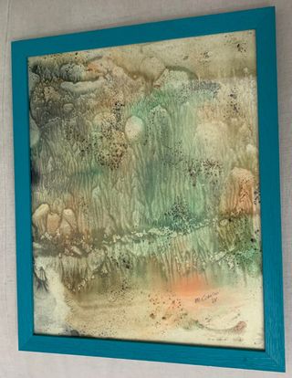 Opera pittorica- monotipo- titolo: Profondità 2